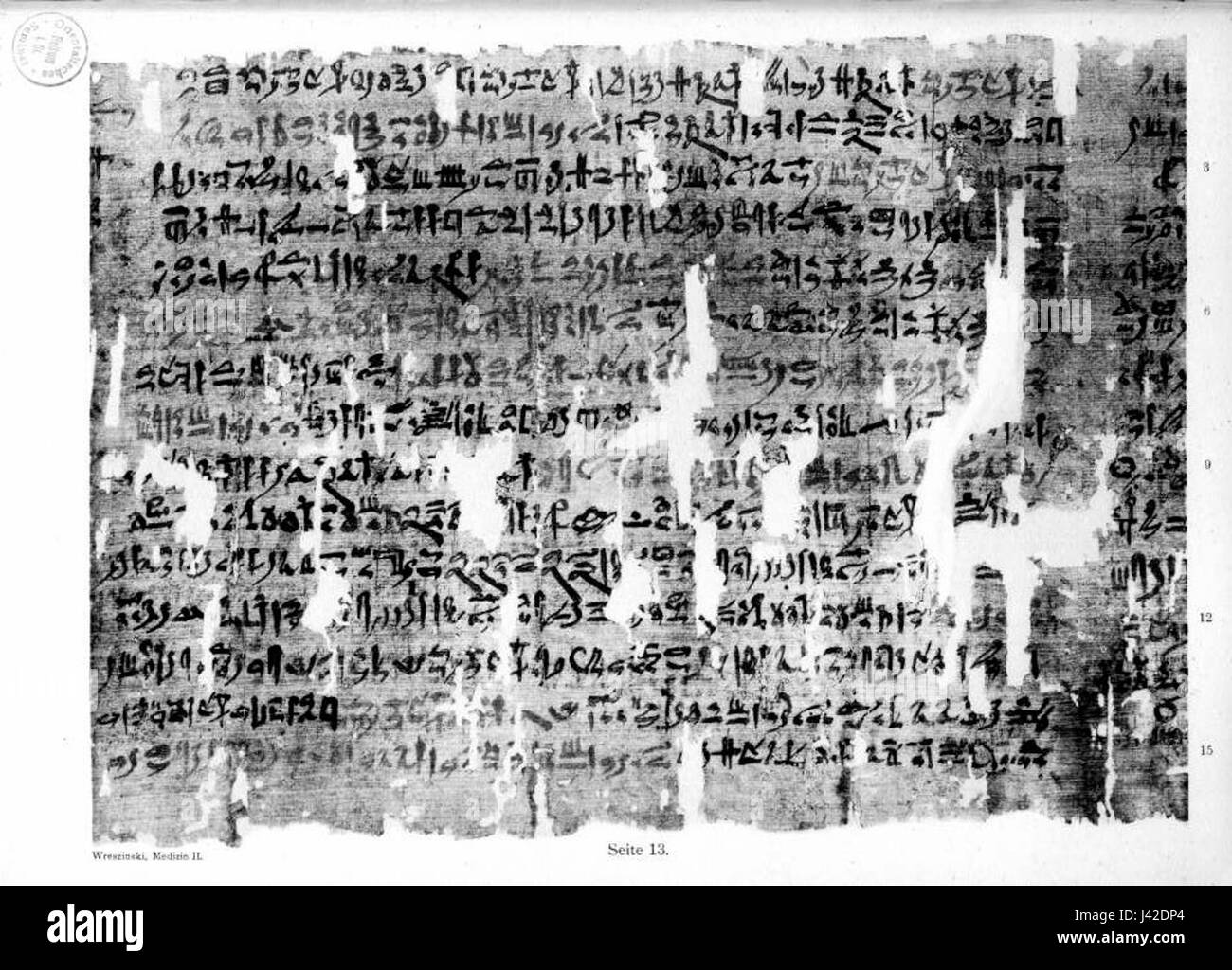 London Medical Papyrus 13 Stock Photo - Alamy