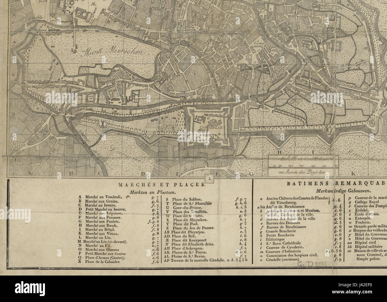 This detailed map of Ghent, created by A. Roothoese and Kierdorff ...