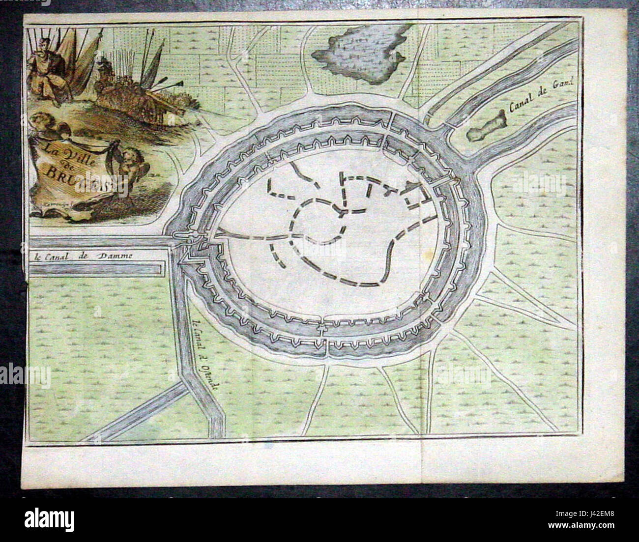 Map of bruges hi-res stock photography and images - Alamy
