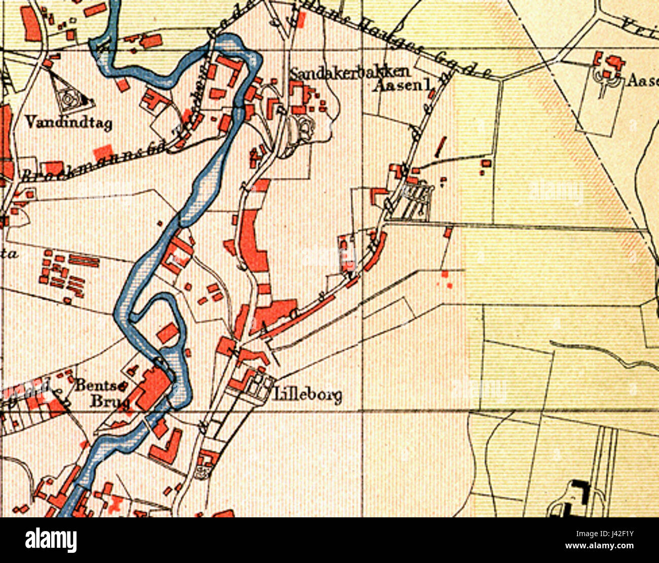 A 1887 map of Lilleborg, providing a historical view of the townâ€™s ...
