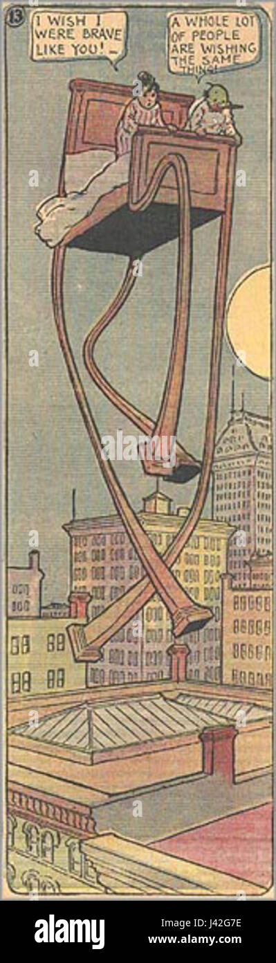 The 'Little Nemo walking bed detail' refers to a specific illustration ...