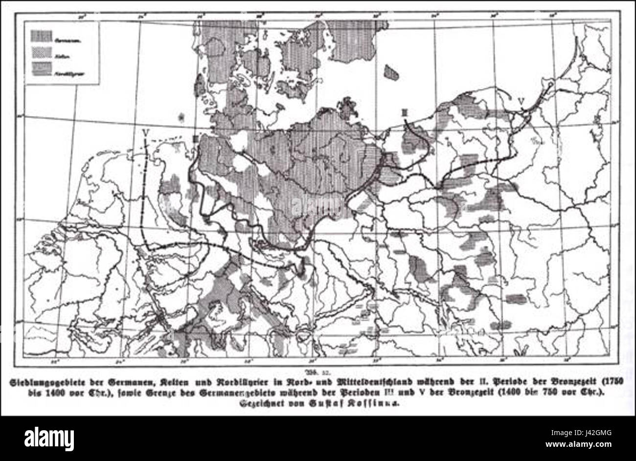 The Kossinna map is a historical document created by archaeologist ...