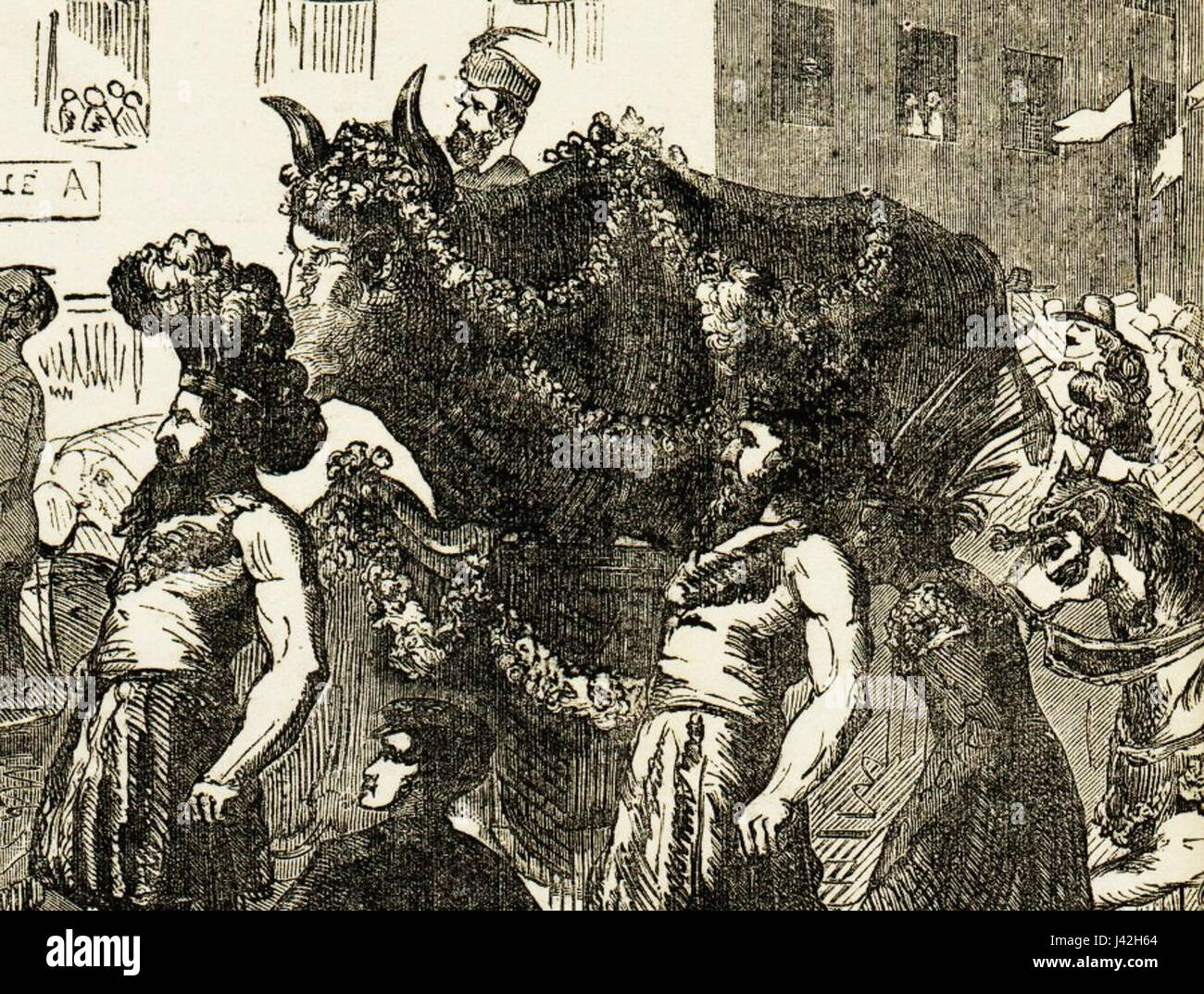 Le Boeuf Gras, painted in 1865, is a famous French artwork depicting a ...