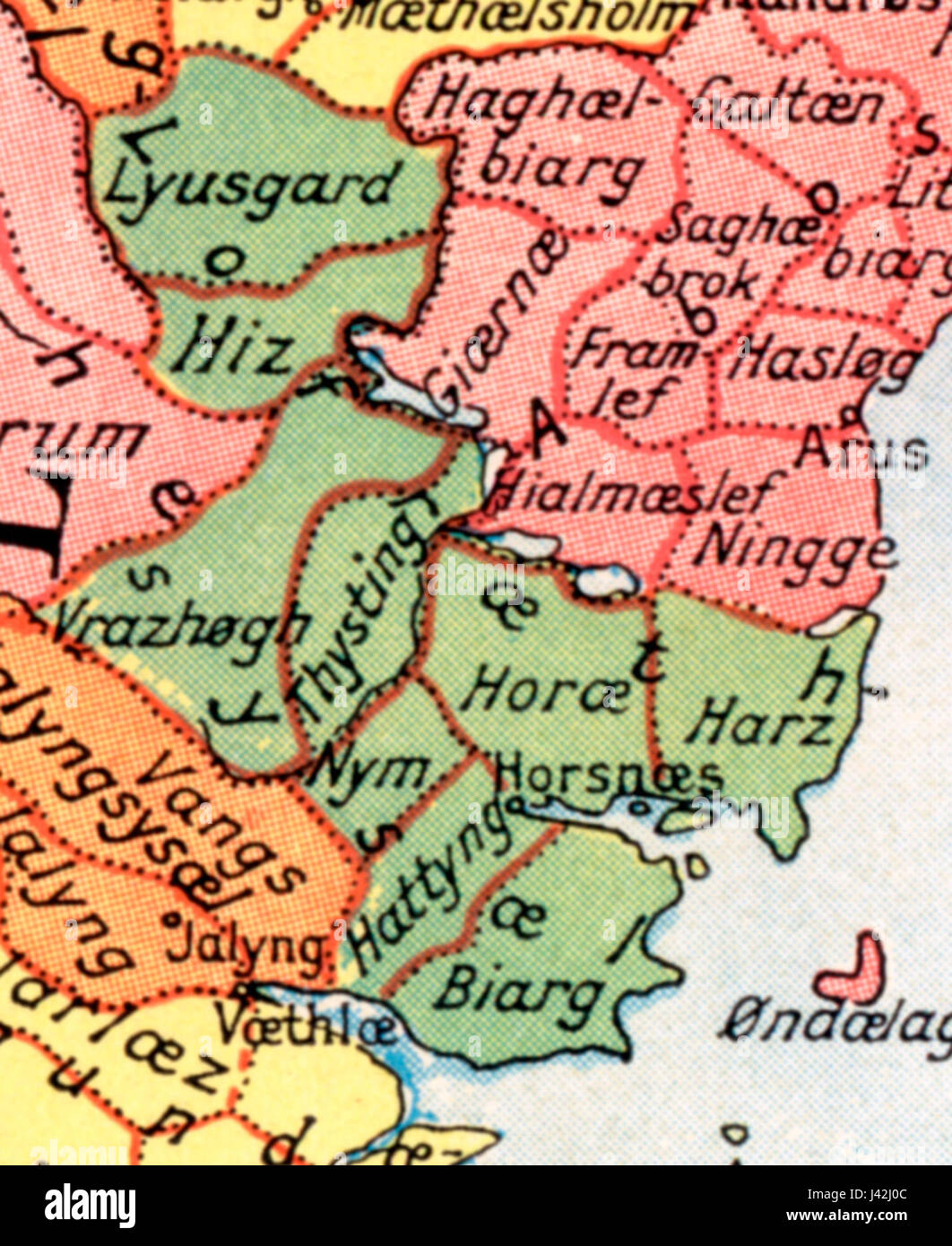 Loversyssel of denmark in medieval times (cropped Stock Photo - Alamy