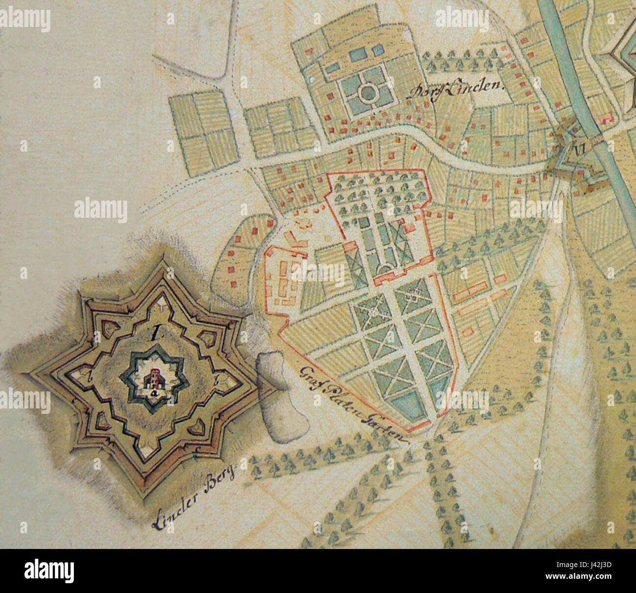 Map of linden hi-res stock photography and images - Alamy