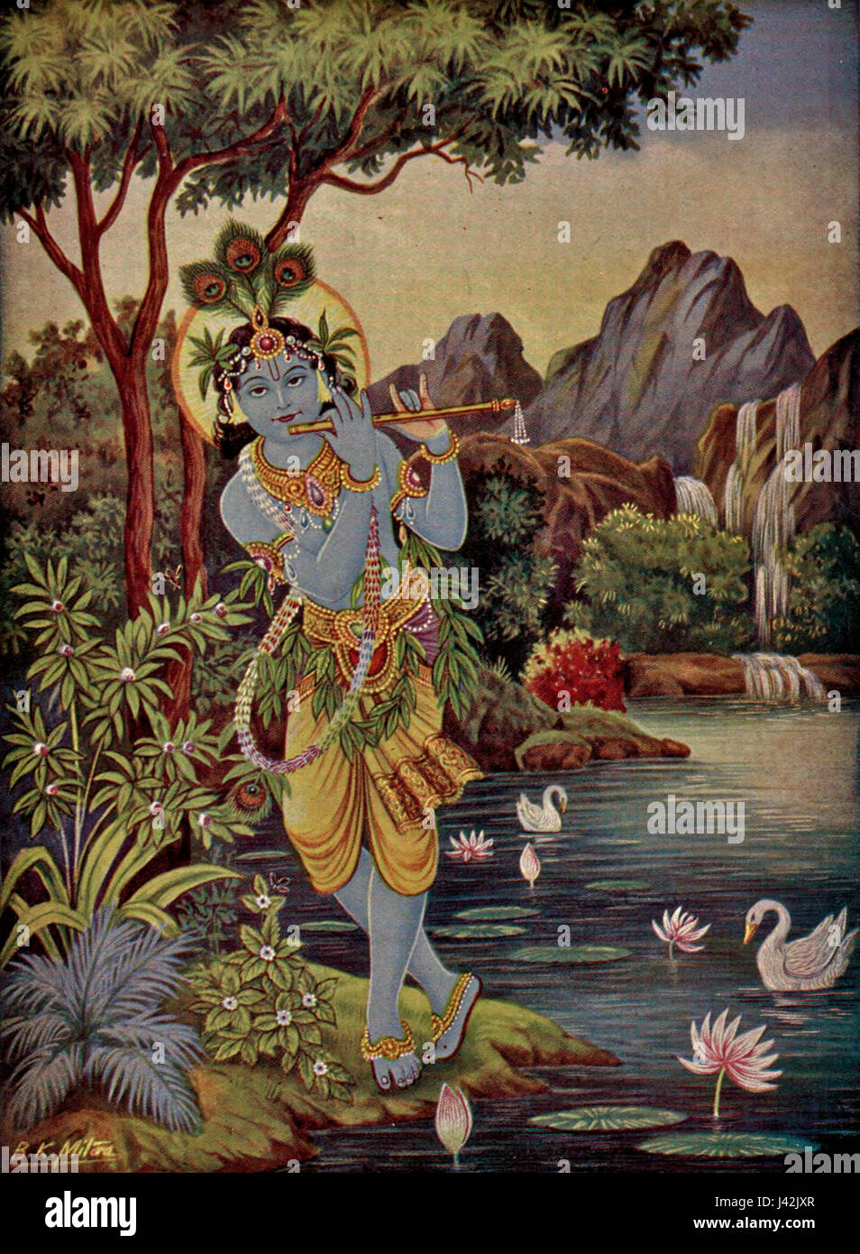 Childhood of krishna hi-res stock photography and images - Alamy