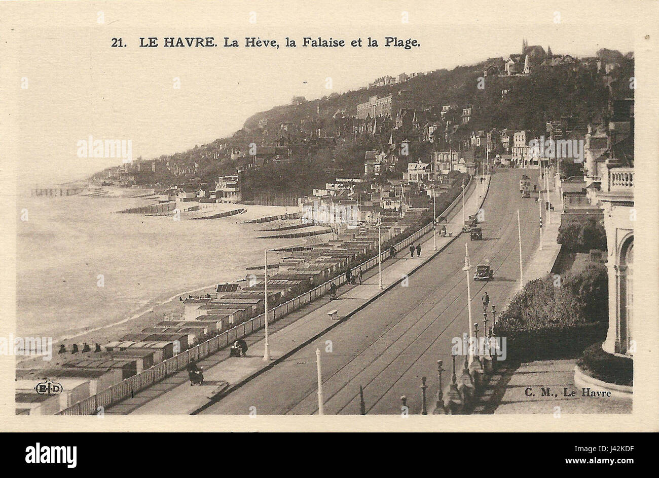 Map of le havre hi-res stock photography and images - Alamy