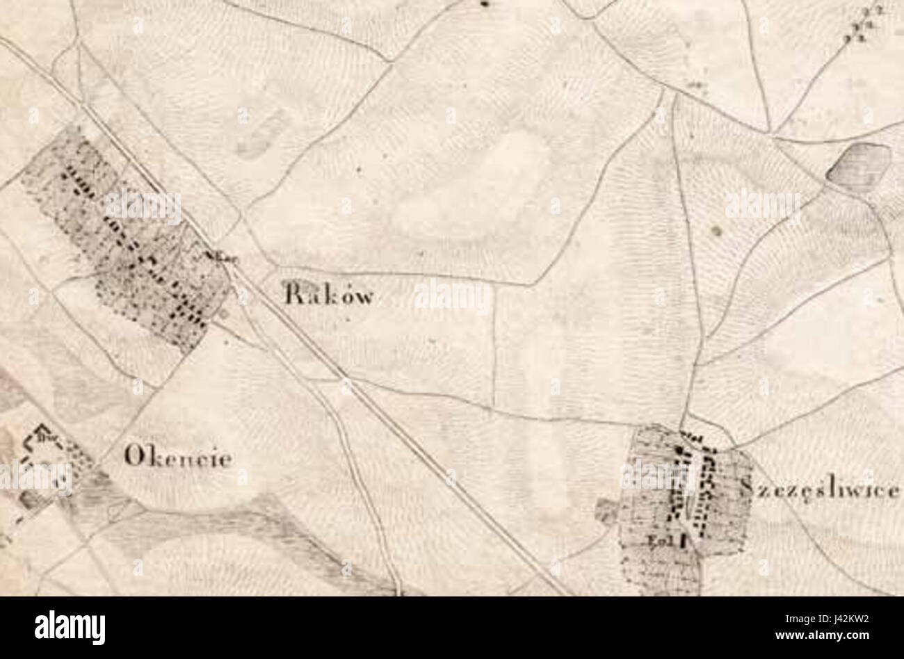 This map likely depicts the Rakow and Okecie regions, which are areas ...