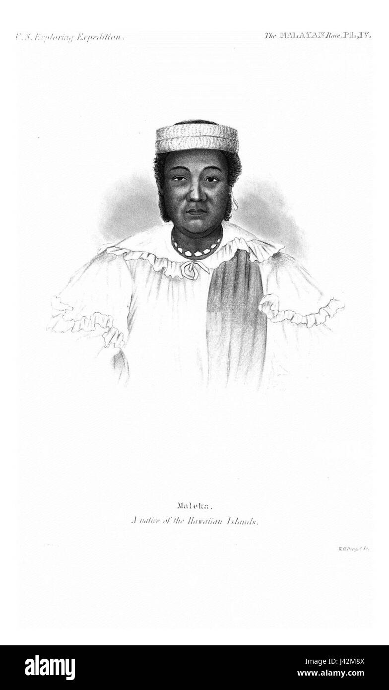 Maleka. A native of the Hawaiian Islands Stock Photo - Alamy