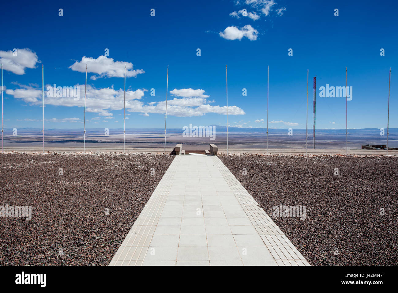 The ALMA radio telescope operational support facility OSF in the ...