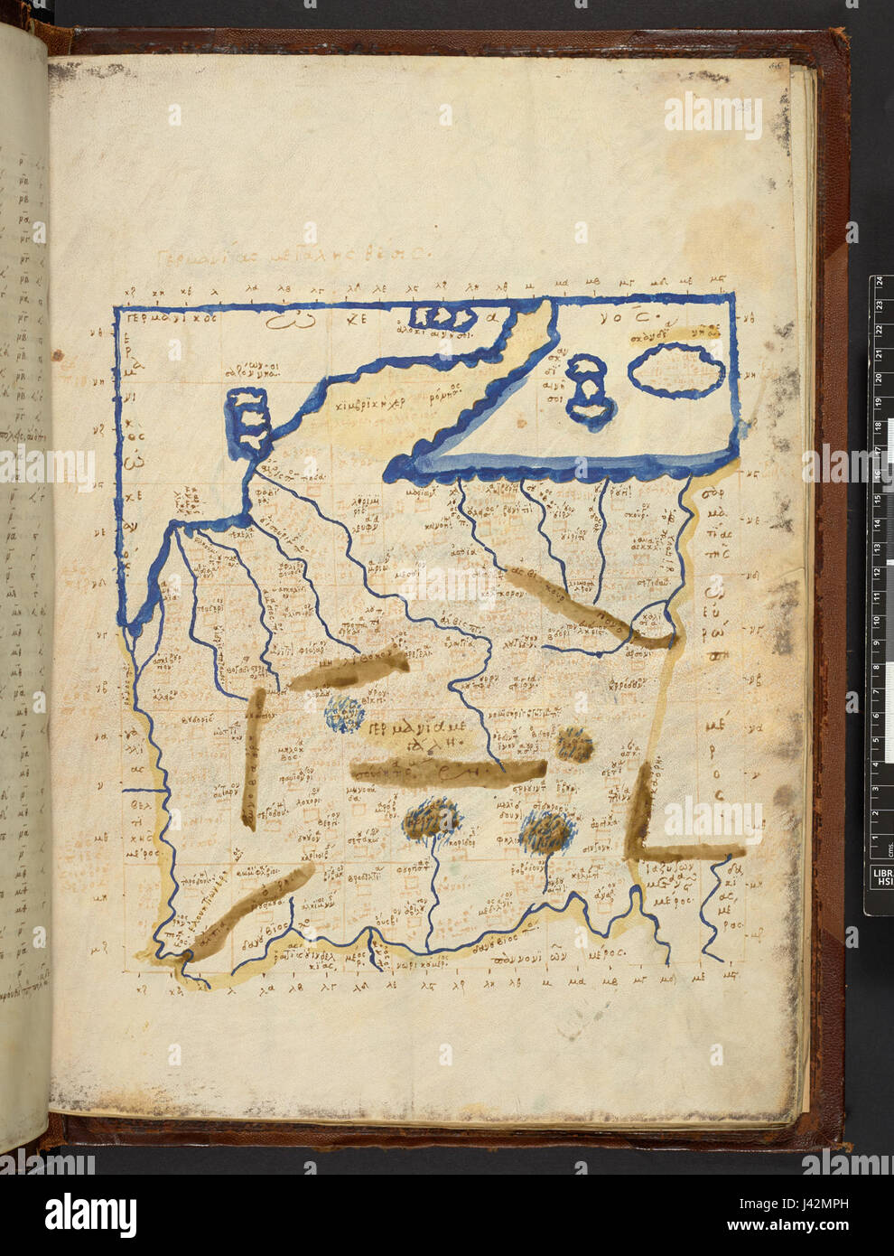 This map, based on Ptolemy's *Geographia*, reflects the ancient world ...