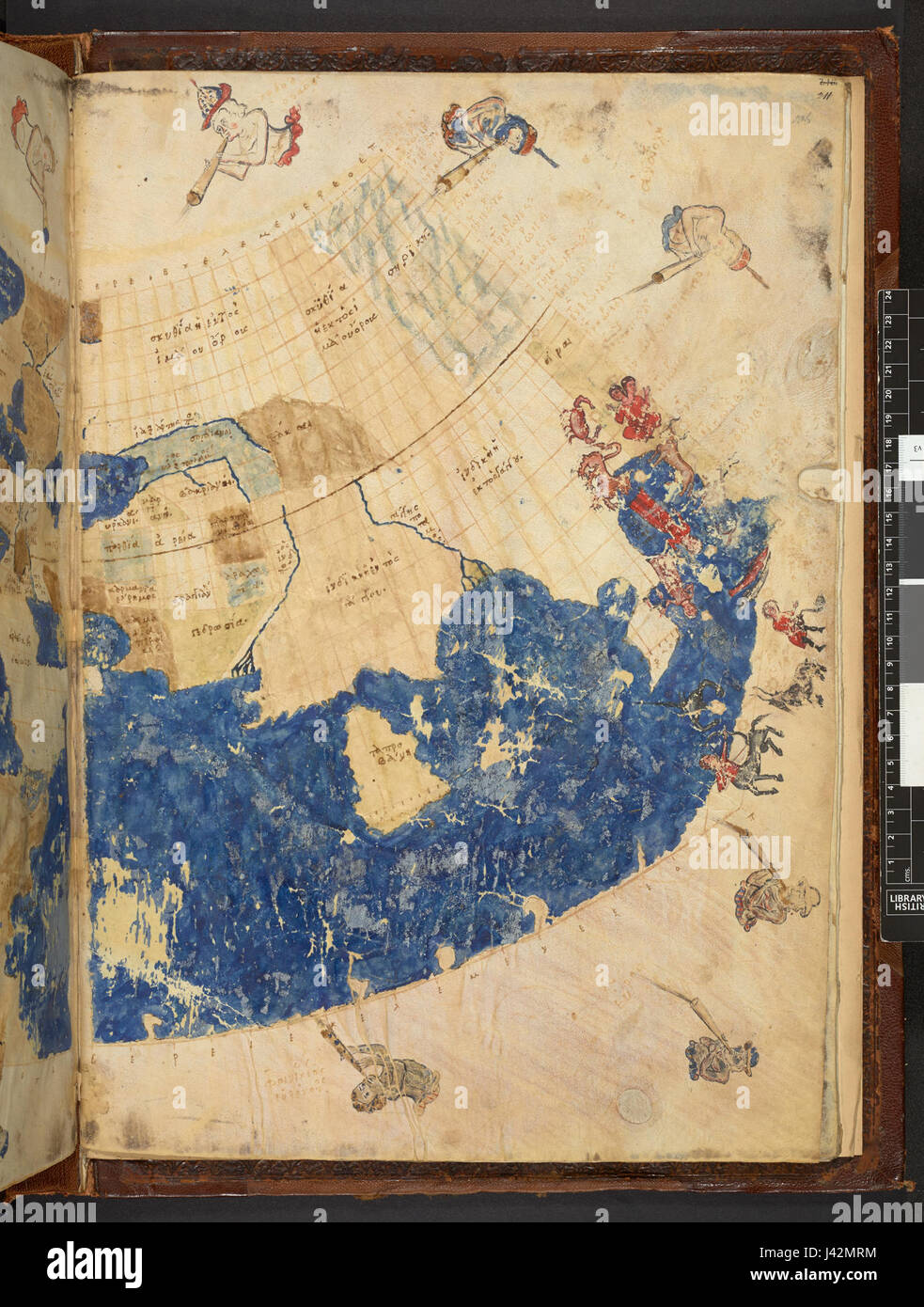 This map, derived from Ptolemy's *Geographia*, is an ancient ...