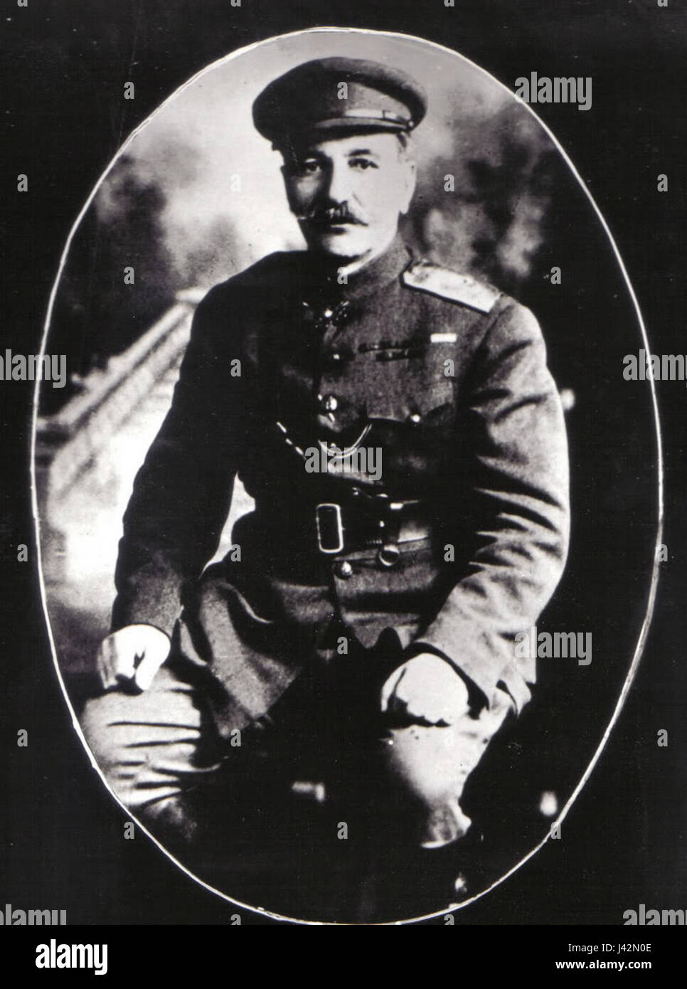 A portrait of Major General Andranik Ozanian, a prominent Armenian ...