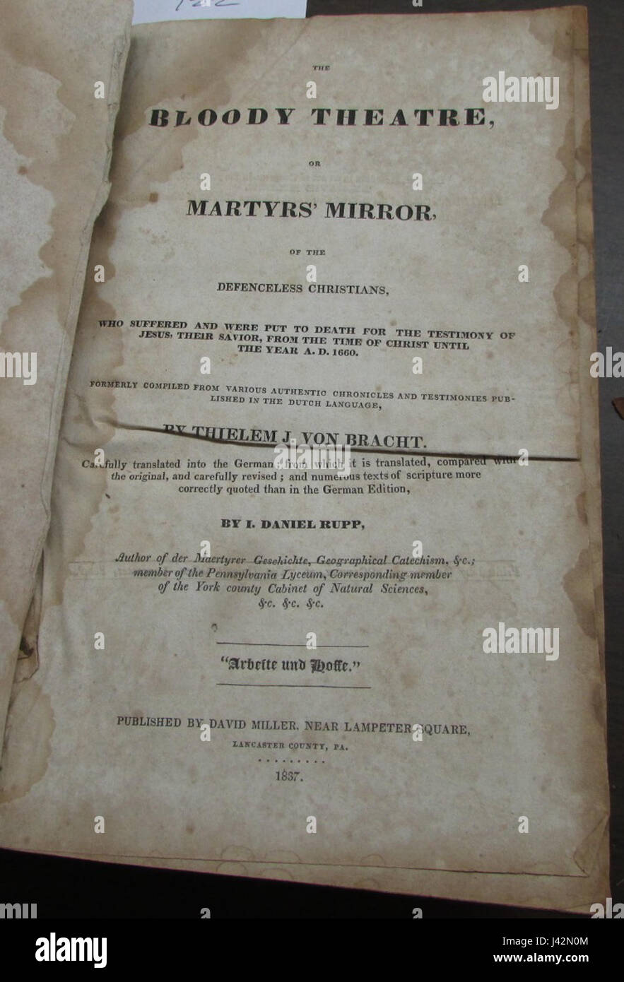 Martyrs mirror hi-res stock photography and images - Alamy