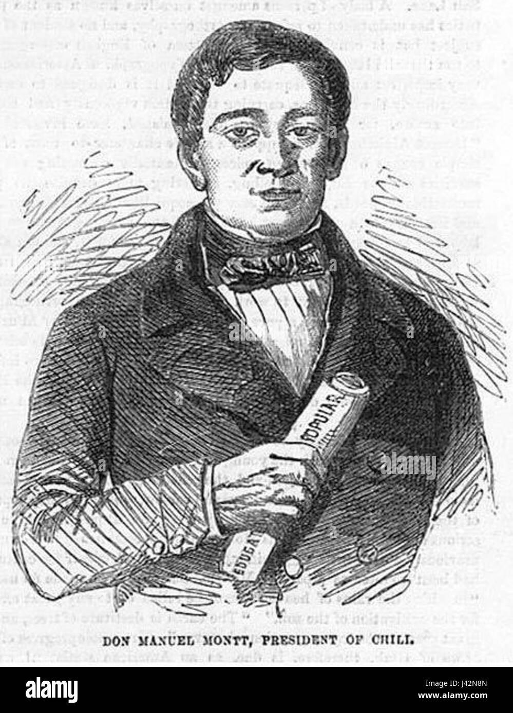 Manuel Montt was a Chilean political leader and president from 1851 to ...