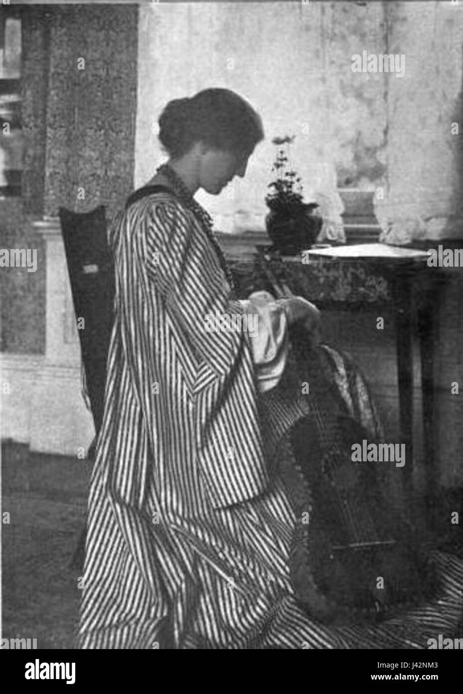 This 1904 portrait of May Morris, created by artist William Smedley ...
