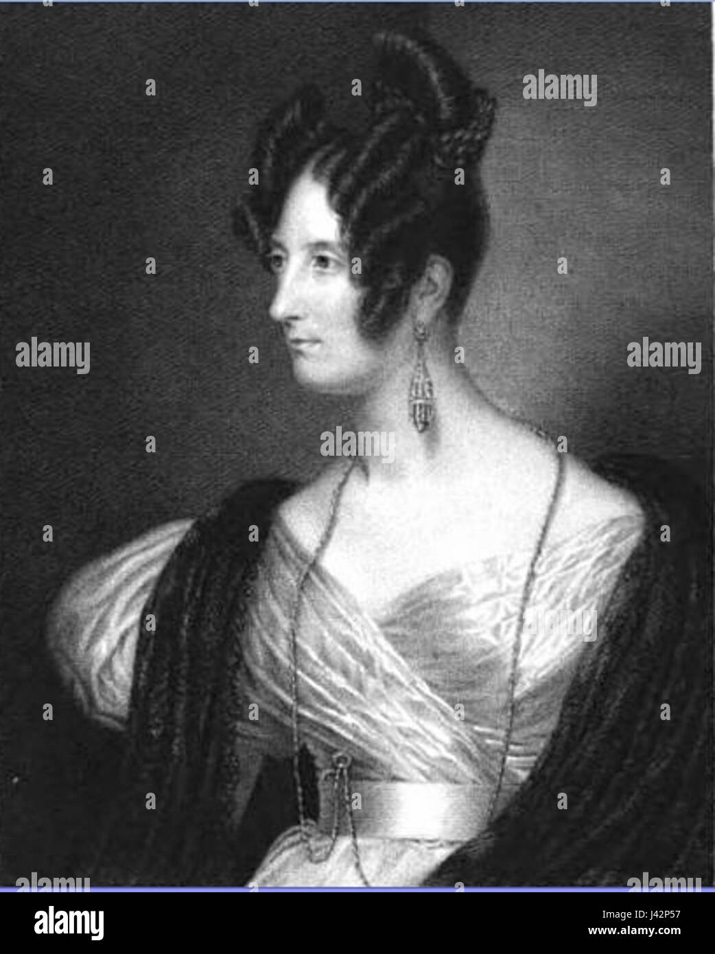 'Lady Boughton' is a portrait painted in 1834, depicting a woman of ...