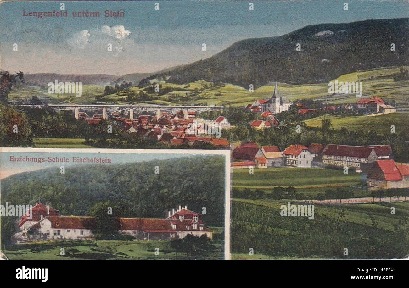 Lengenfeld Postkarte 1 Stock Photo - Alamy