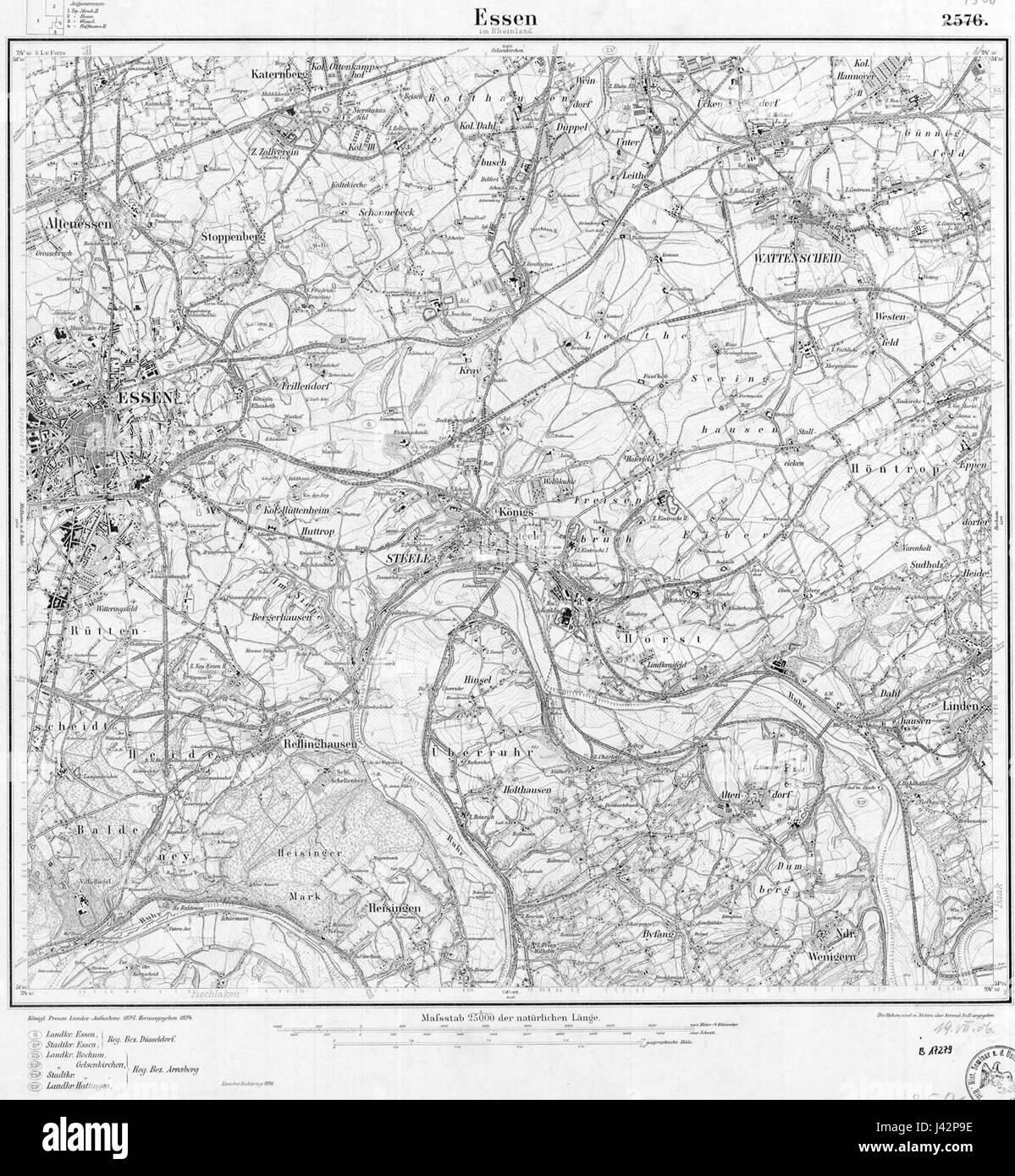 Map of essen Black and White Stock Photos & Images - Alamy