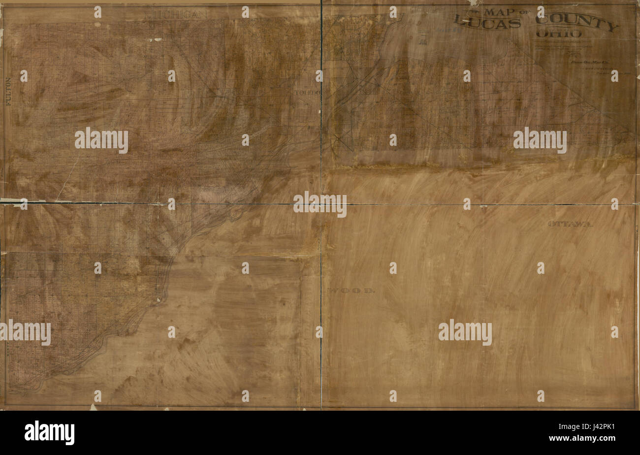 Map of lucas hi-res stock photography and images - Alamy