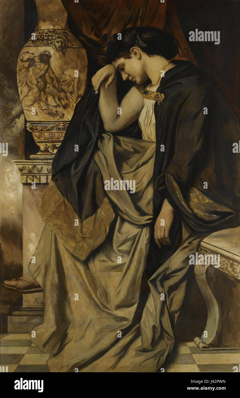 The image 'Medea an der Urne' refers to the famous Greek myth of Medea ...