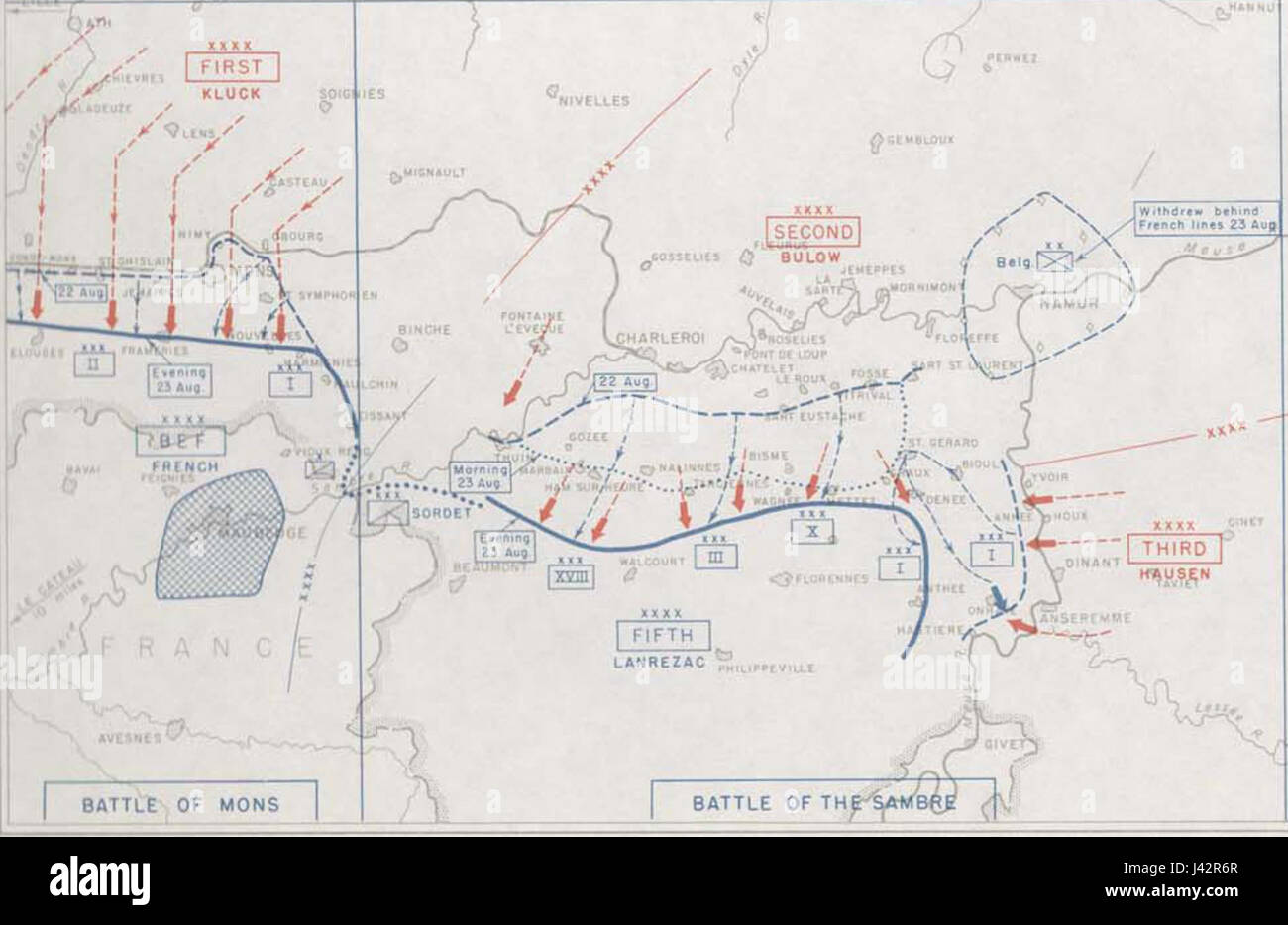 Map of wwi battle hi-res stock photography and images - Alamy