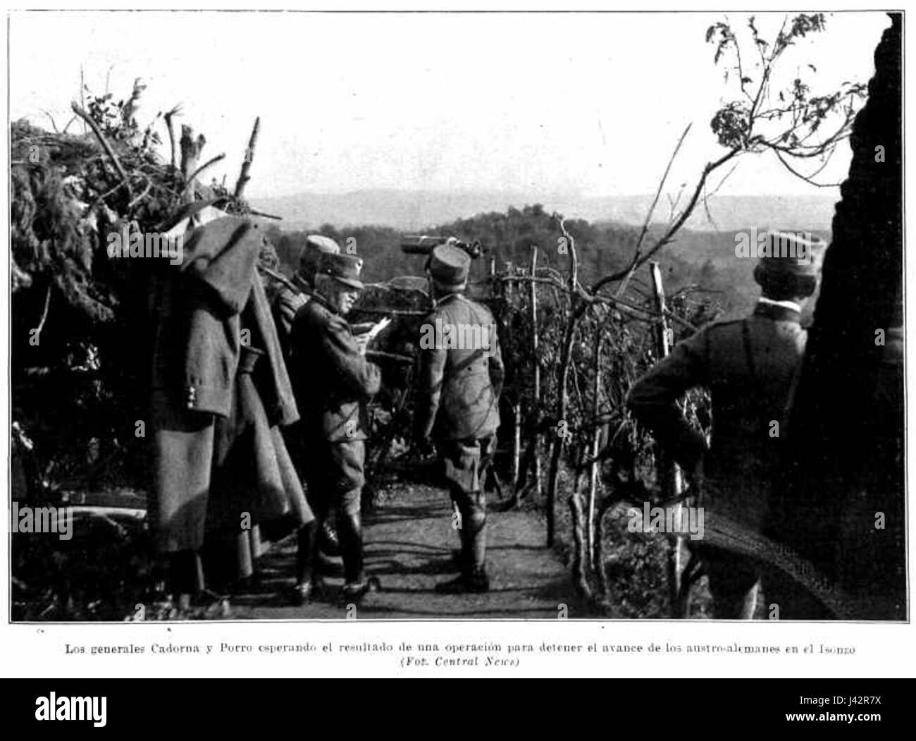 This image depicts Italian military leaders Luigi Cadorna and Carlo ...