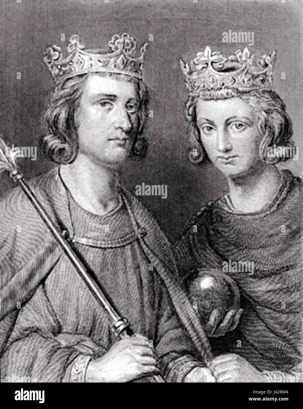 Louis III and Carloman were Frankish kings in the 9th century who ruled ...