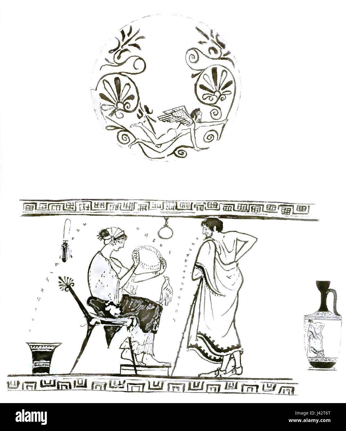 Lekythos by the Syriskos Painer Antikensammlung BerlinF 2252 (drawing ...