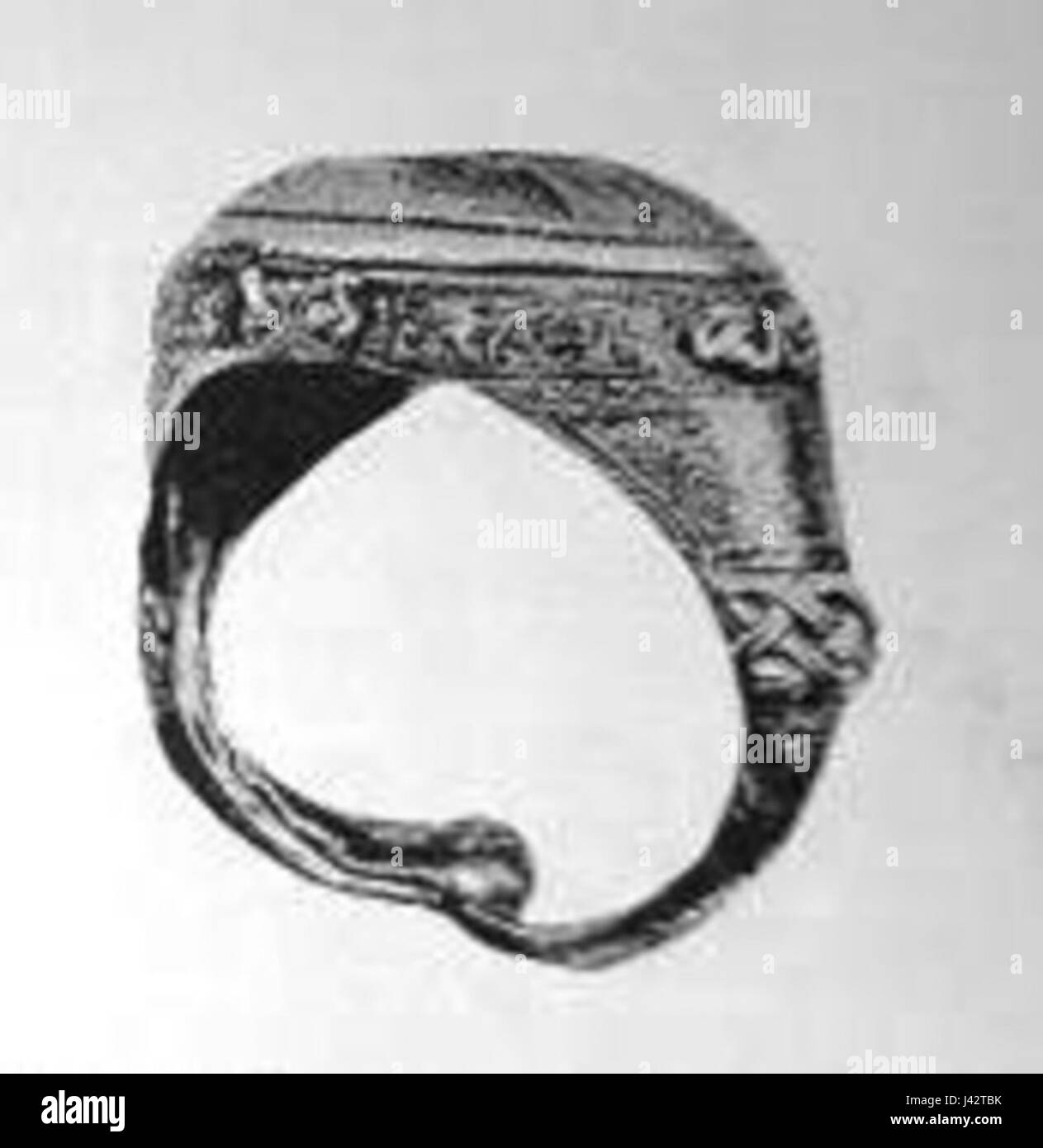 Kondakov 1890. Signet ring of David the Builder Stock Photo - Alamy