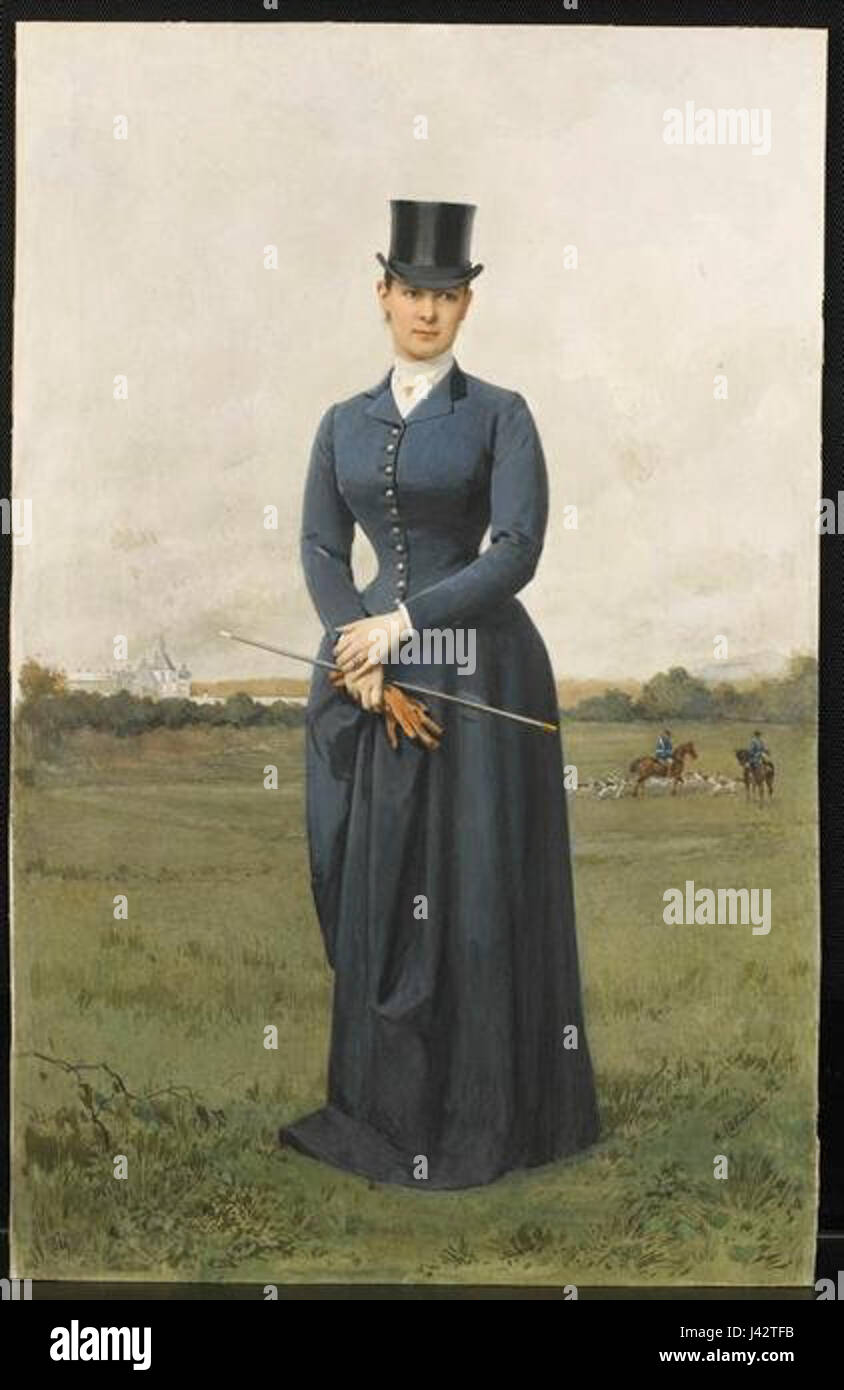 This work by Sokolov Jr. depicts Maria Pavlovna, a prominent historical ...