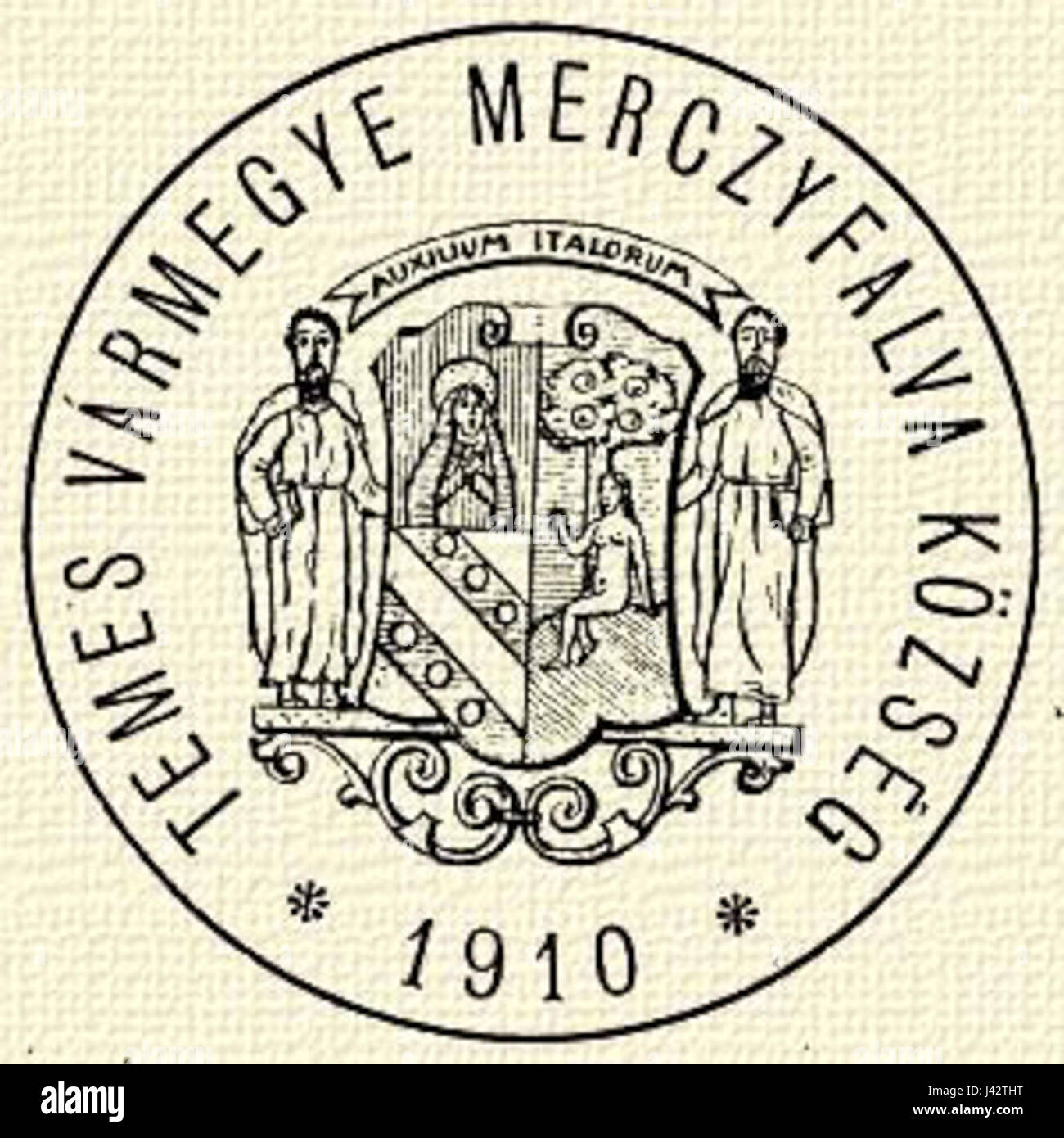 Mercyfalva pecset 1910 Stock Photo - Alamy