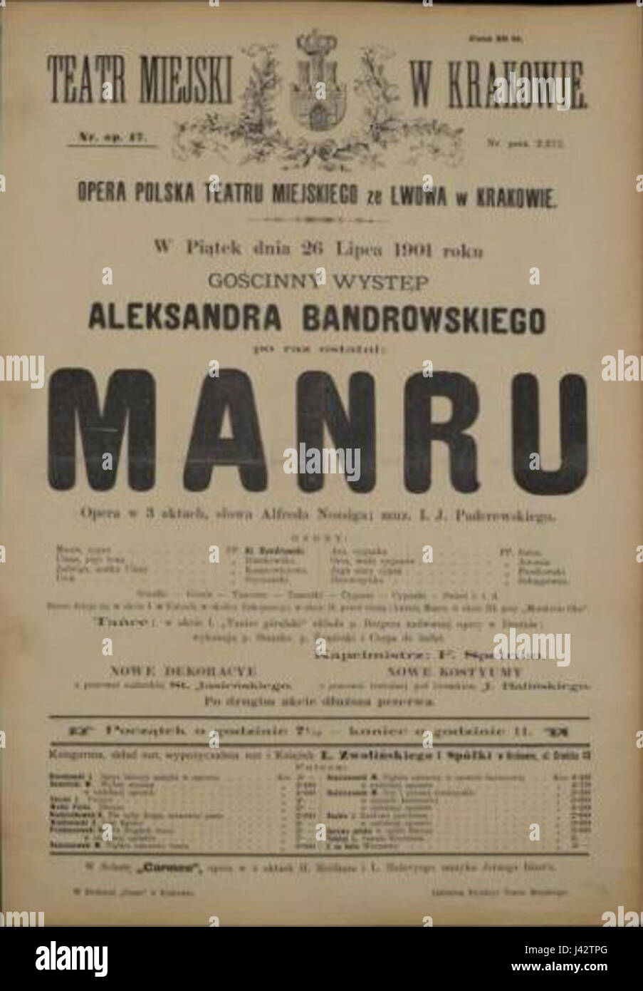 Polish opera poster hi-res stock photography and images - Alamy