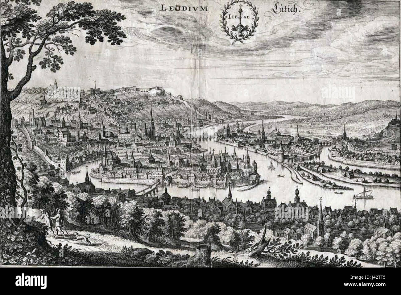 Map of liege hi-res stock photography and images - Alamy