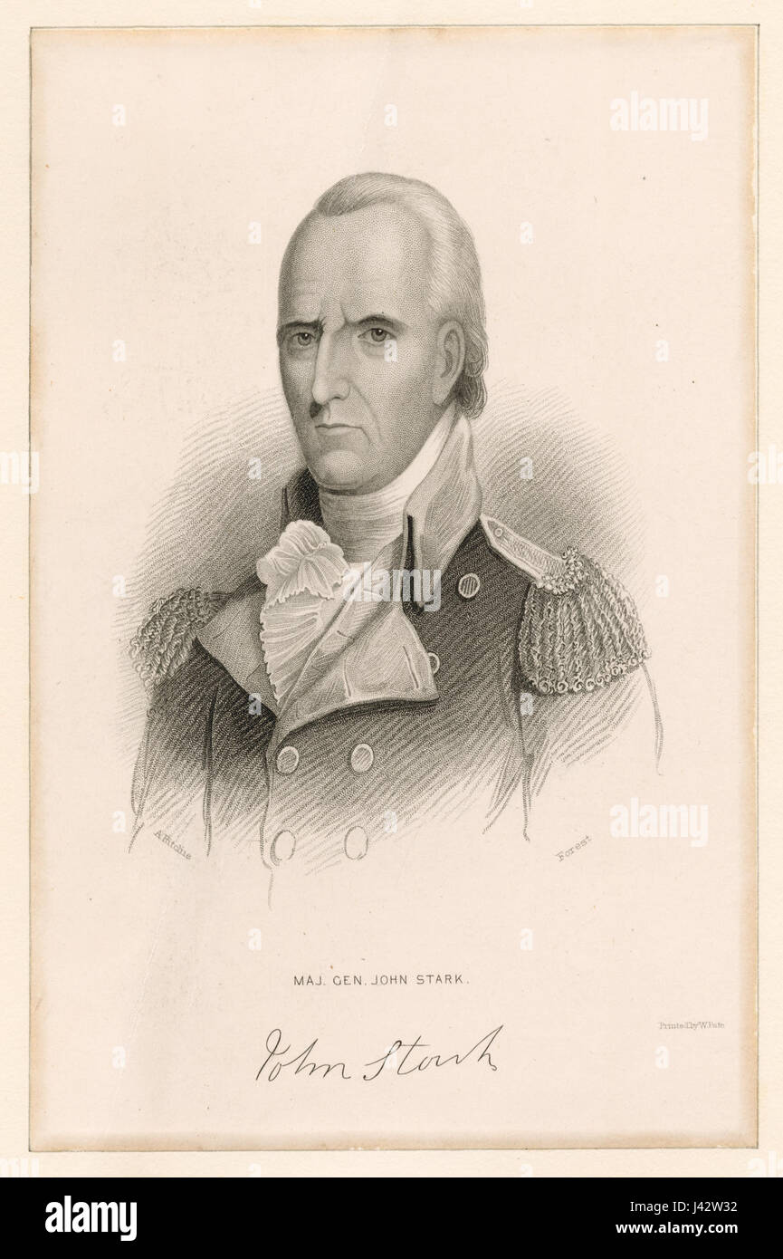 A detailed profile of Major General John Stark, known for his military ...