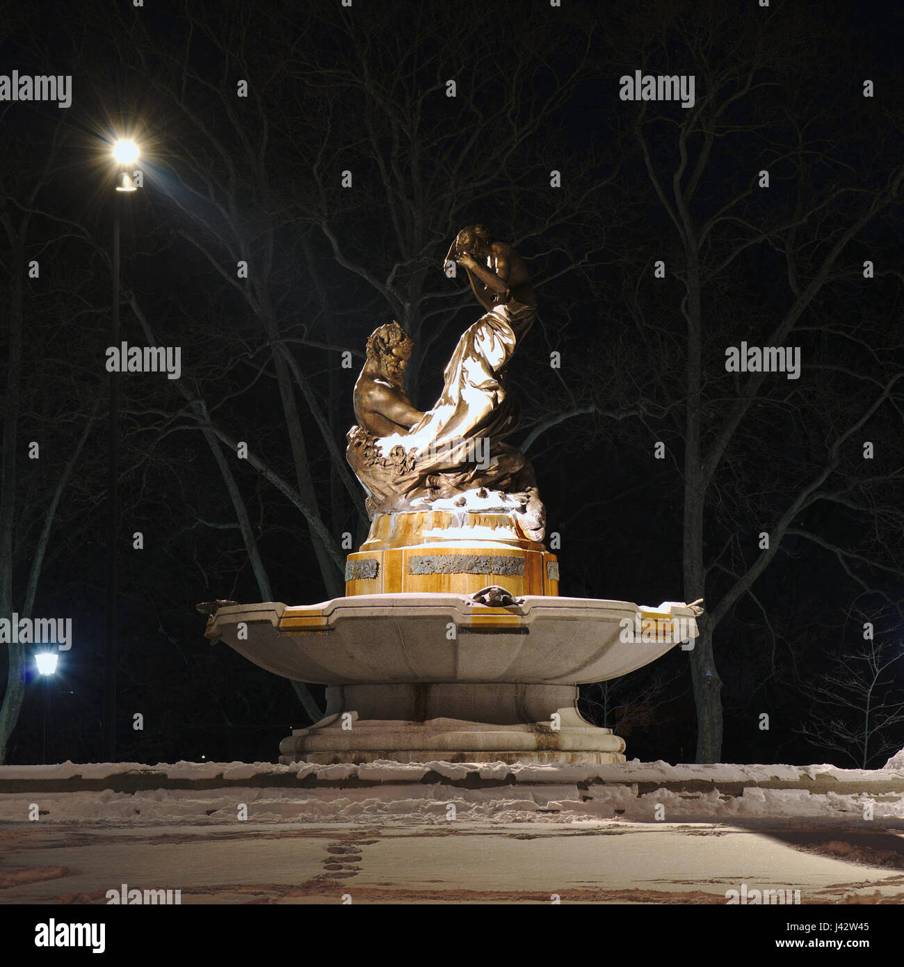The Mary Schenley Memorial Fountain, located in Pittsburgh, is shown ...