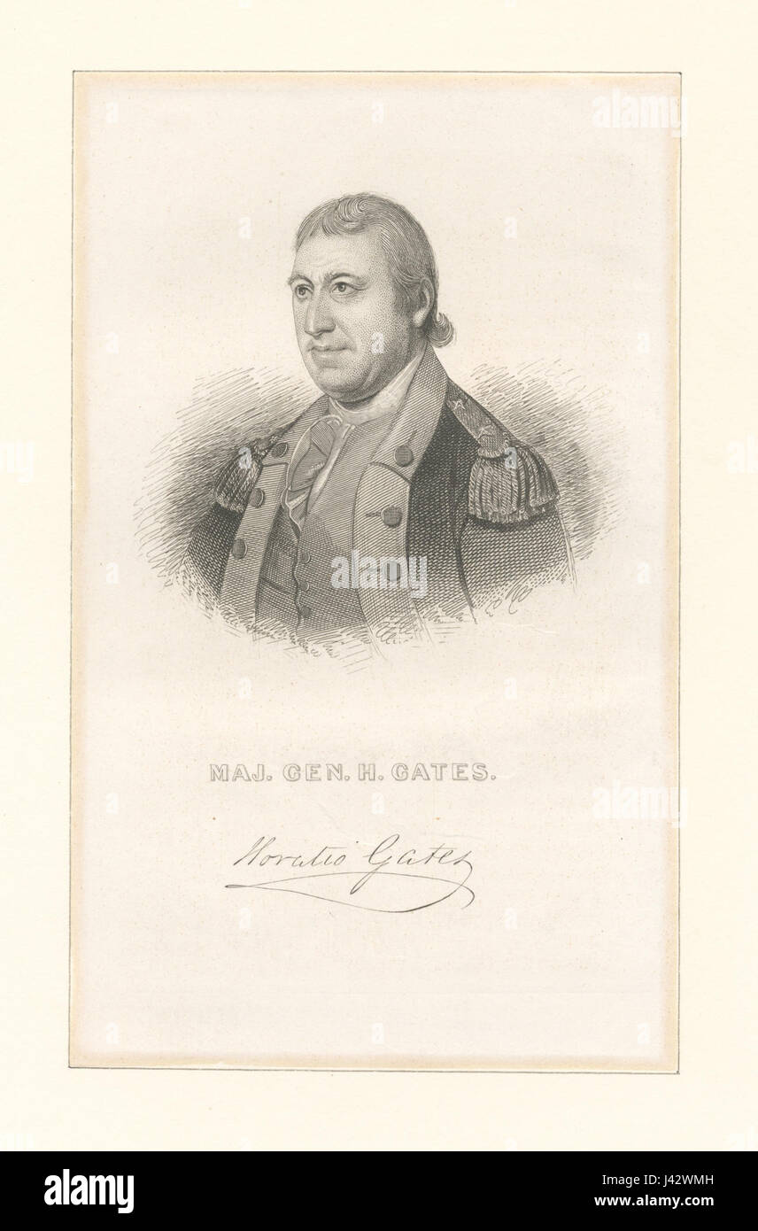 Maj. Gen. H. Gates (NYPL b12610610 424853 Stock Photo - Alamy