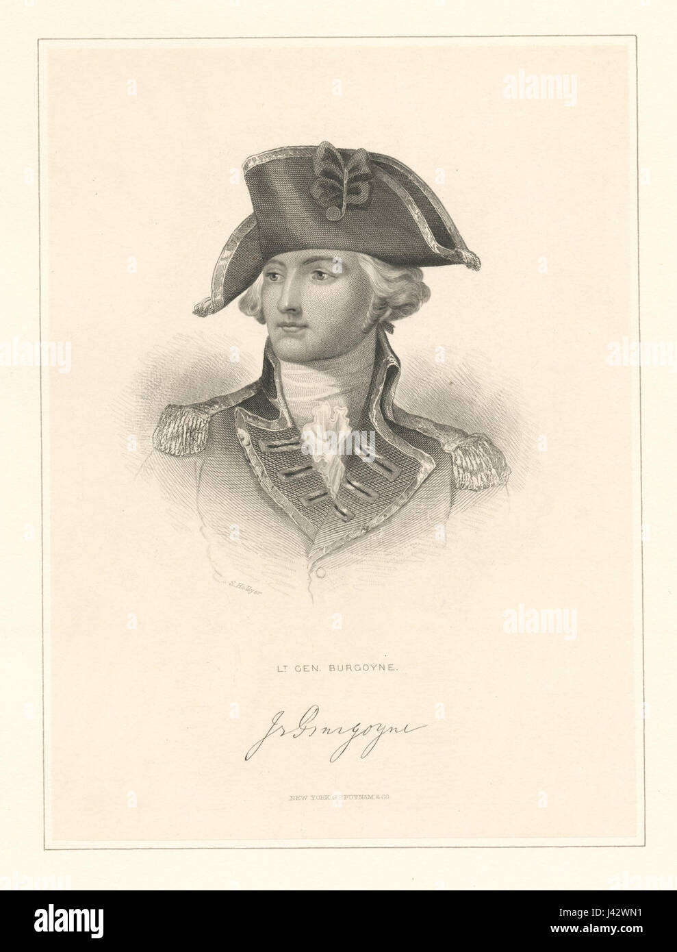 Lieutenant General Burgoyne, a figure in military history, likely ...