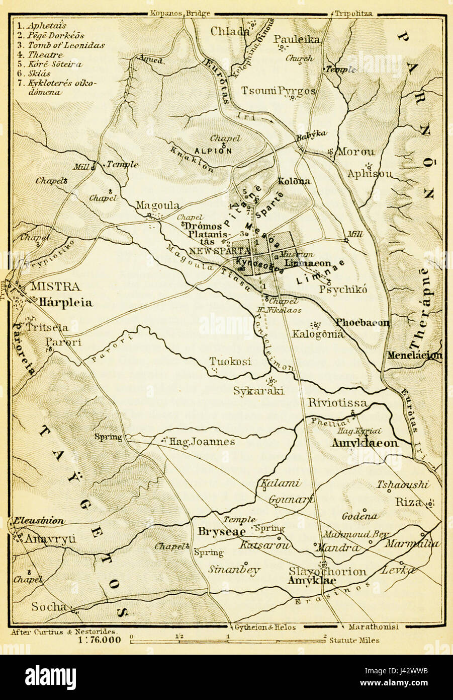 Sparta map hi-res stock photography and images - Alamy