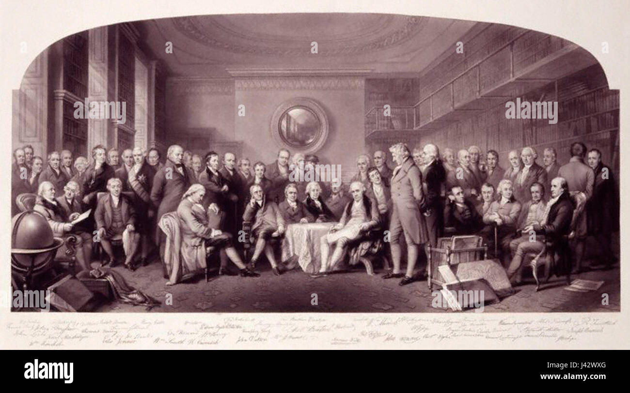 'Men of Science' from 1807, by Zobel and Walker, presents profiles of ...