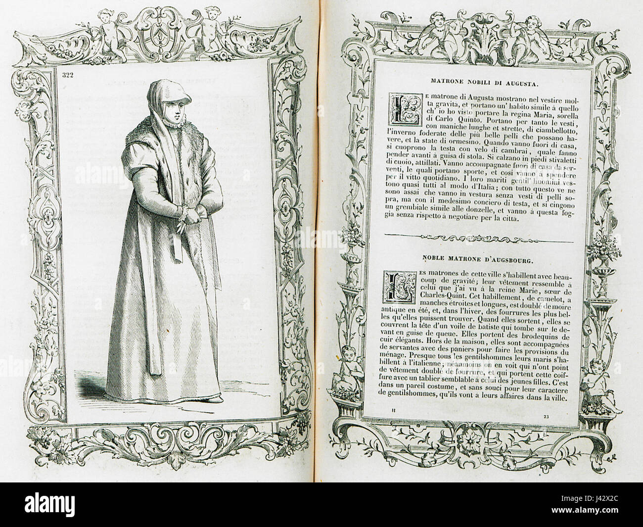 Matrone nobili di Augusta Vecellio Cesare 1860 Stock Photo - Alamy