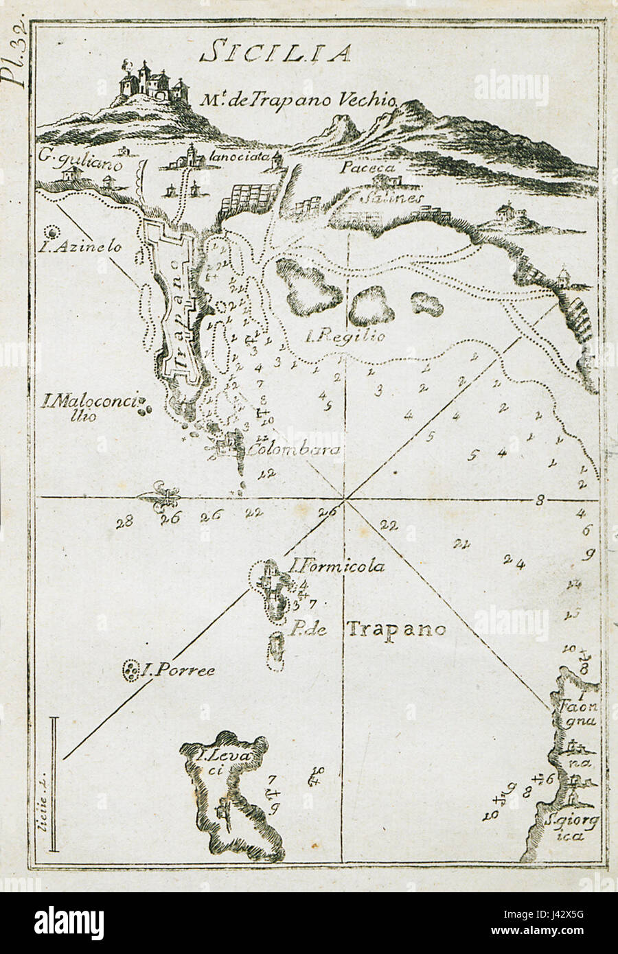 Trapani map hi-res stock photography and images - Alamy