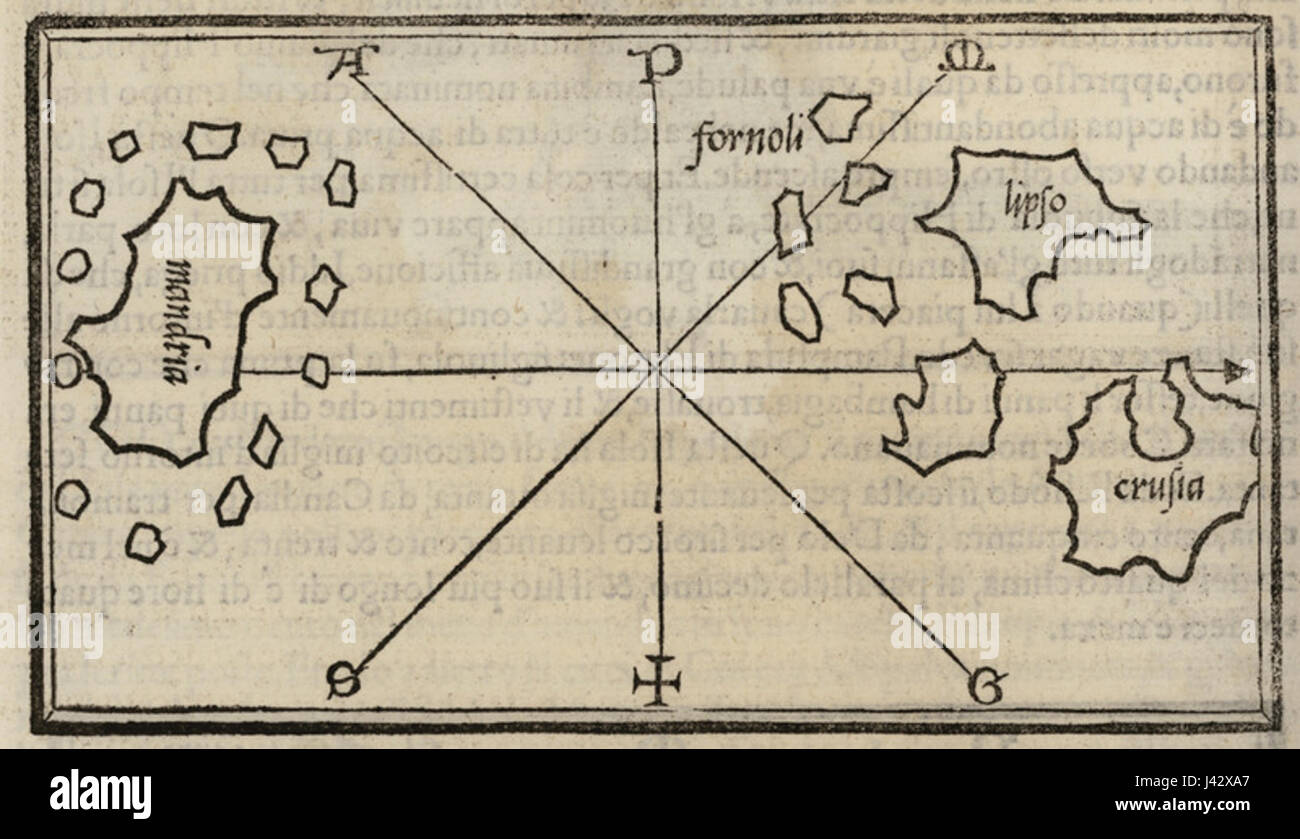This 1547 map, created by Benedetto Bordone, showcases the islands of ...