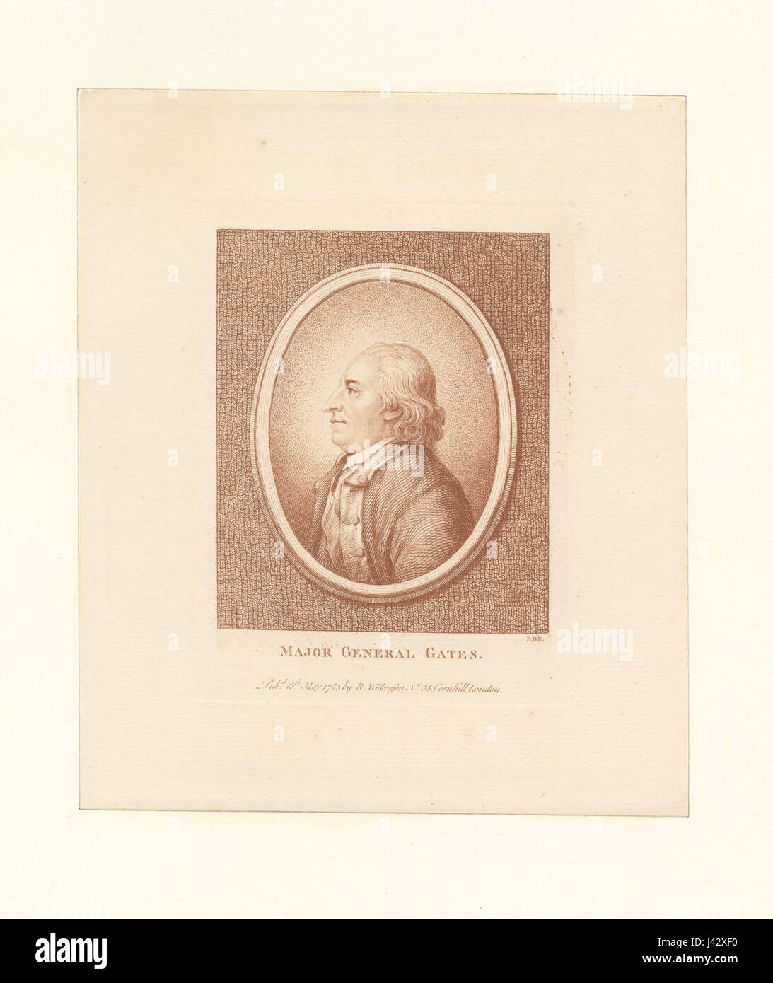 'Major General Gates' refers to an image or portrait of Major General ...