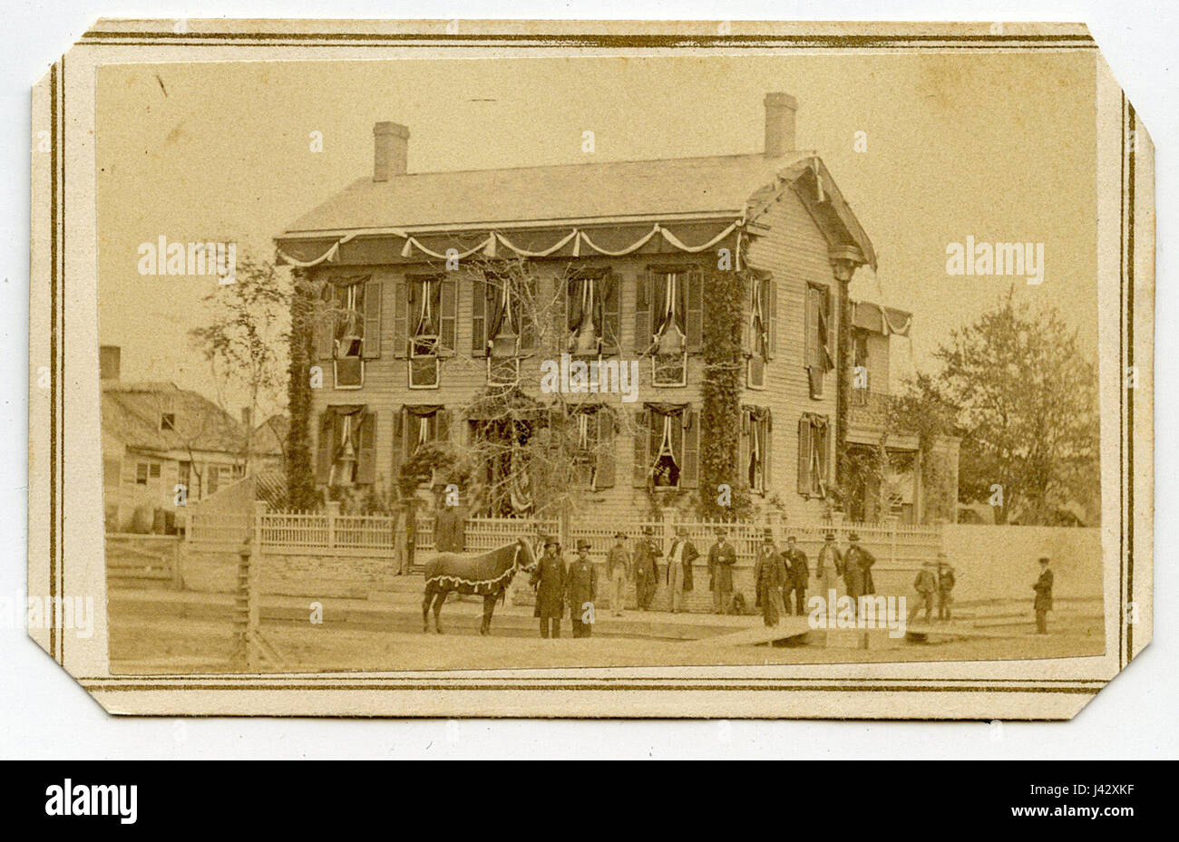 The Lincoln Home in Springfield, Illinois, was the residence of U.S ...