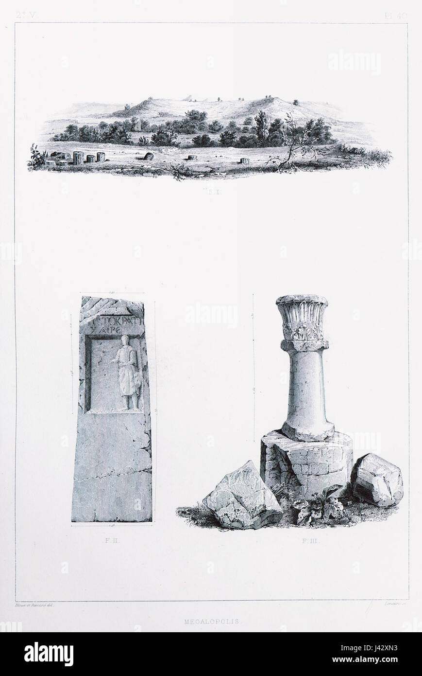 Megalopolis by Blouet Guillaume Abel, created in 1831, is an artwork or ...