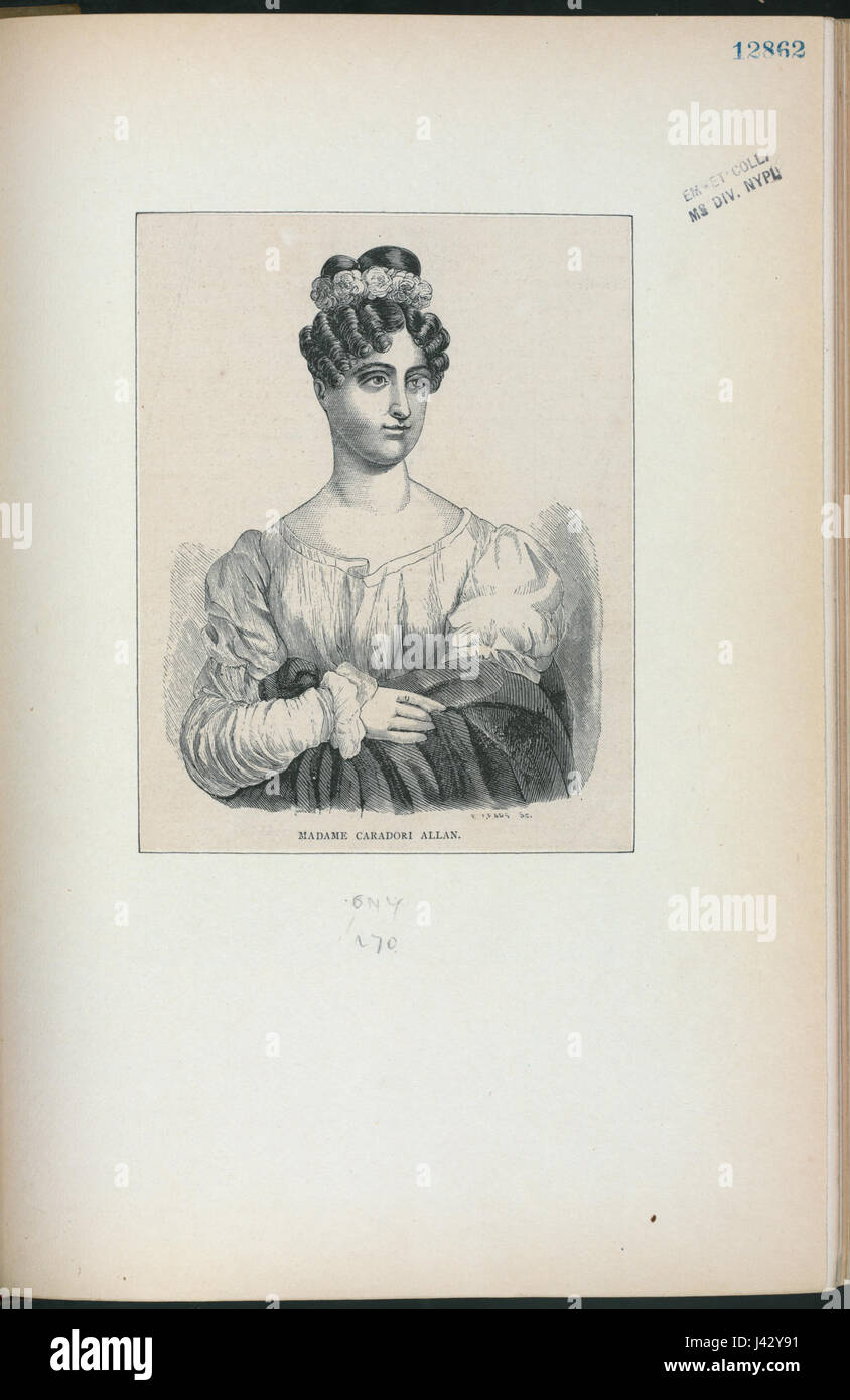 Madame Caradori Allan was a renowned opera singer, and this reference ...