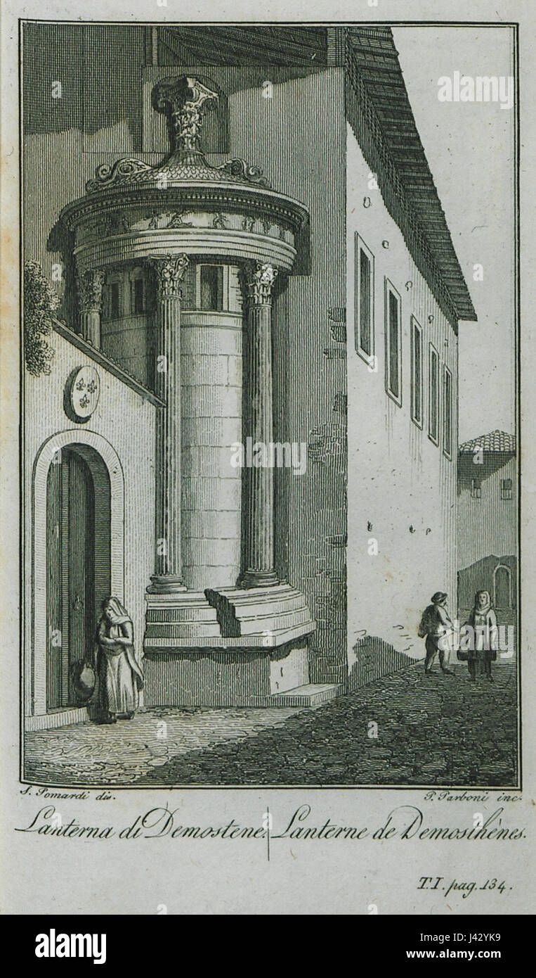 The 'Lanterna di Demostene' by Pomardi Simone, created in 1820, is an ...