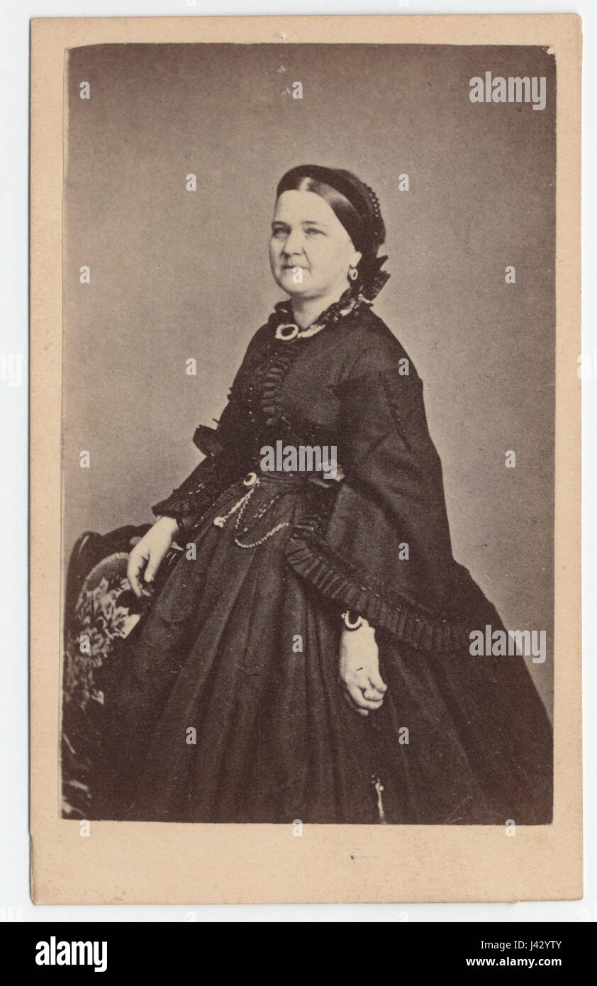 Mary Todd Lincoln CDV, 1863 Stock Photo - Alamy