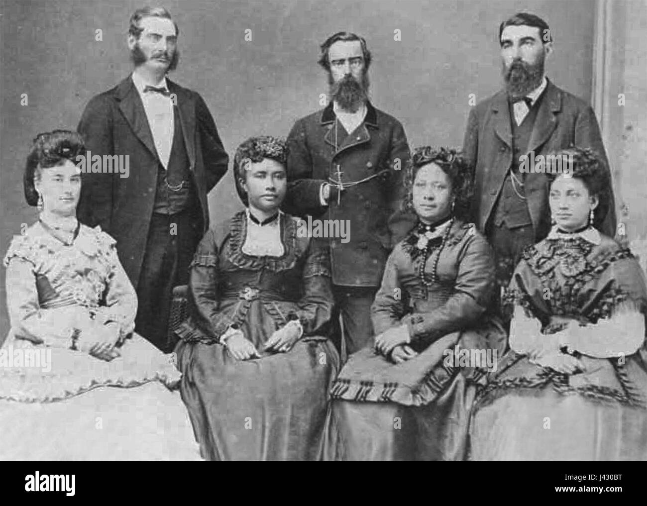 A detailed portrait of Queen Liliuokalani, the last monarch of Hawaii ...